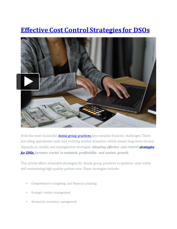 PPT – Effective Cost Control Strategies for DSOs PowerPoint ...