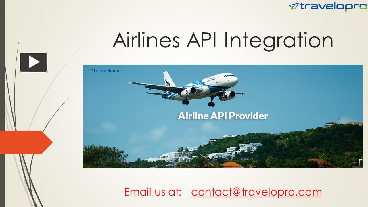 Airlines API Integration presentation | free to download