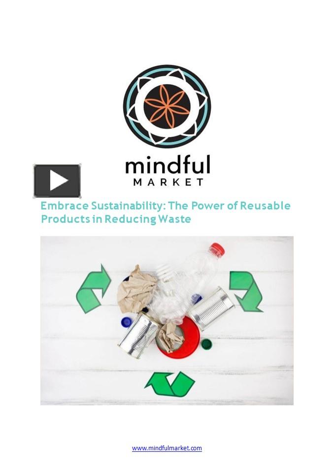 The Power of Reusable Products in Reducing Waste presentation | free to ...