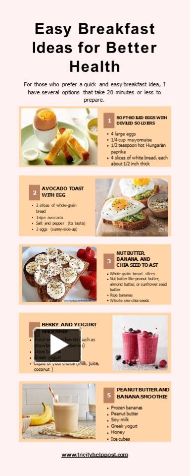PPT – Easy Breakfast Ideas for Better Health PowerPoint presentation ...