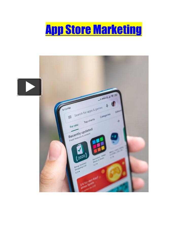 PPT – App Store Marketing PowerPoint presentation | free to download ...