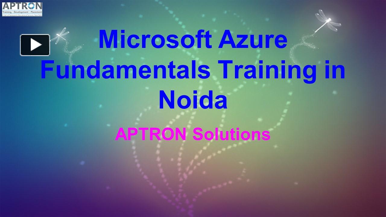 PPT – Microsoft Azure Fundamentals Training in Noida PowerPoint ...