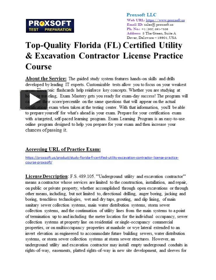 Top-Quality Florida (FL) Certified Utility & Excavation Contractor ...