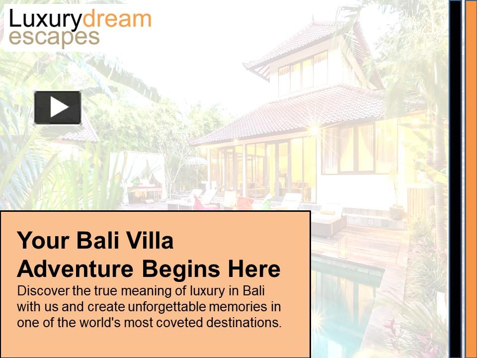 Luxury Villa Bali presentation | free to download
