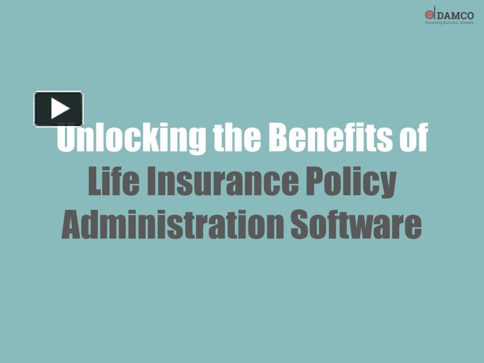 Unlocking the Benefits of Life Insurance Policy Administration Software ...