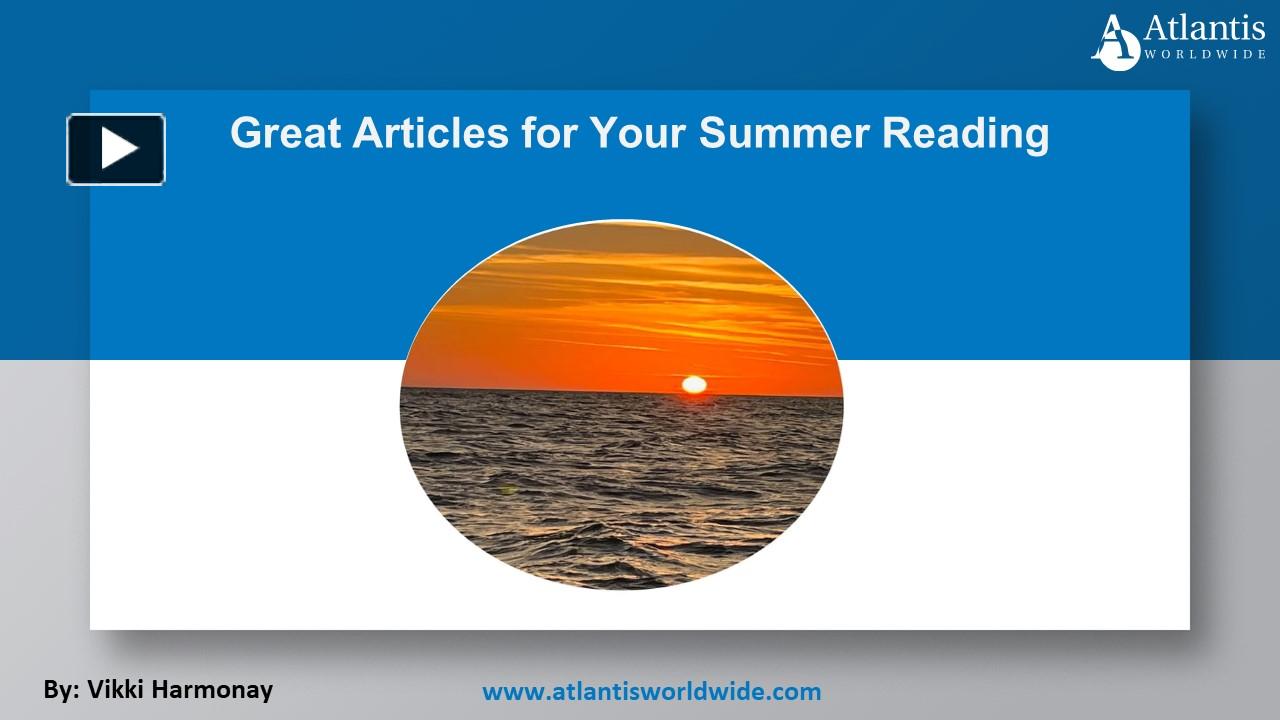 PPT – Great Articles for Your Summer Reading PowerPoint presentation ...