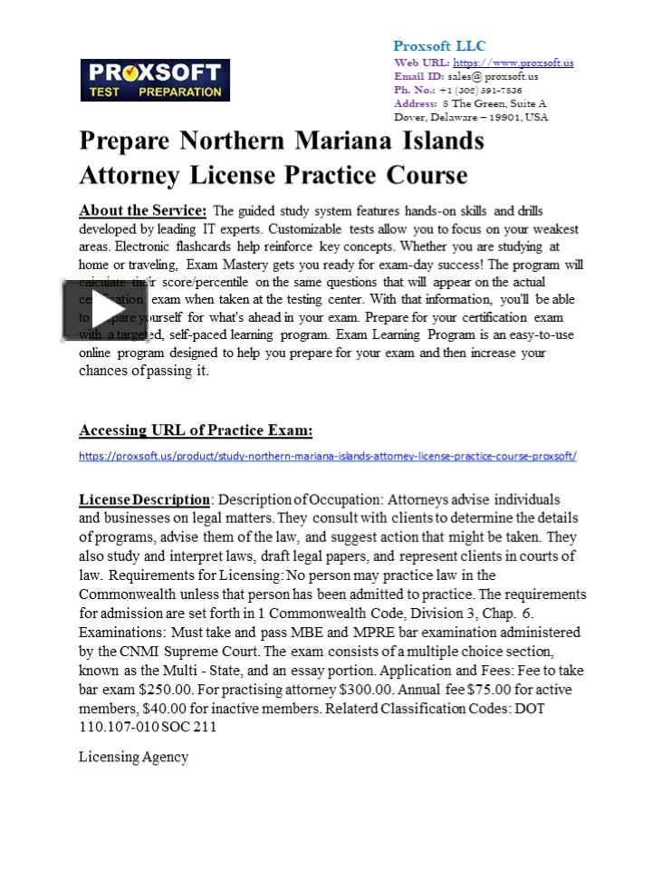 PPT – Prepare Northern Mariana Islands Attorney License Practice Course ...