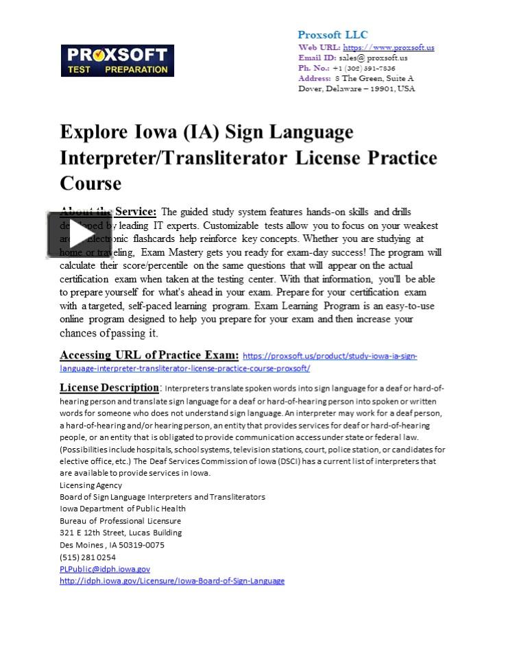 PPT – Explore Iowa (IA) Sign Language Interpreter/Transliterator ...