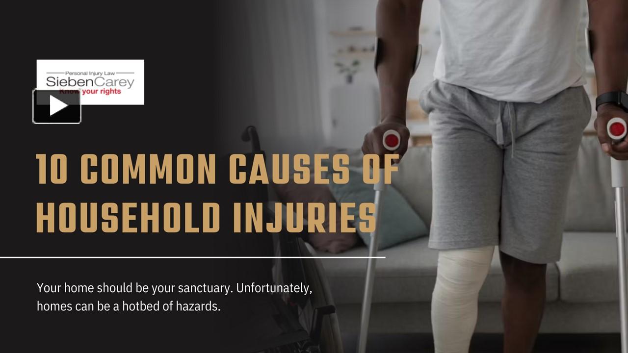 PPT – 10 Common Causes of Household Injuries PowerPoint presentation ...