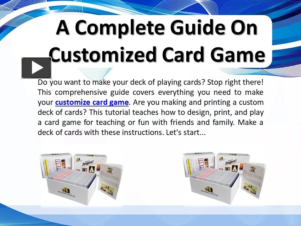 PPT – A Complete Guide On Customized Card Game PowerPoint presentation ...