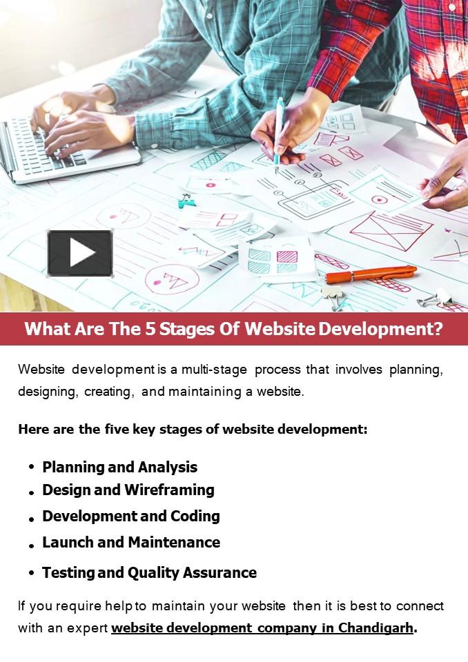 What Are The 5 Stages Of Website Development? presentation | free to ...