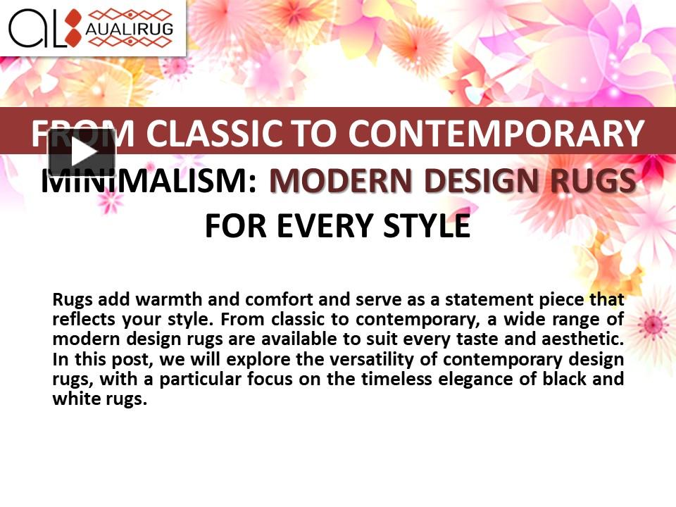 FROM CLASSIC TO CONTEMPORARY MINIMALISM: MODERN DESIGN RUGS FOR EVERY ...