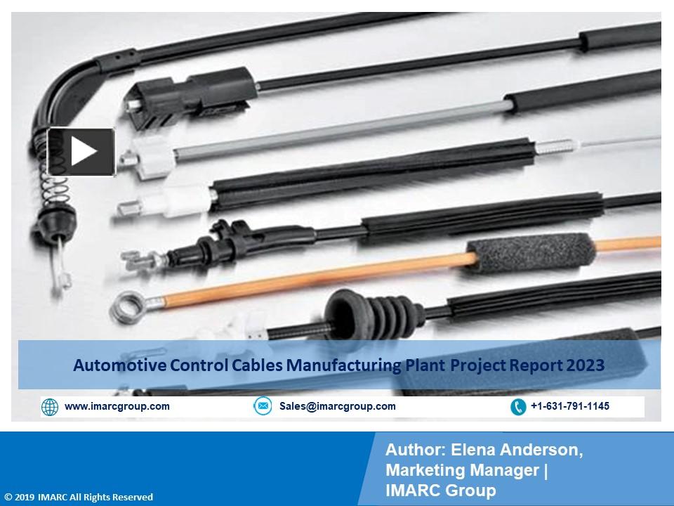 PPT – Automotive Control Cables Manufacturing Plant Cost PPT | Project ...