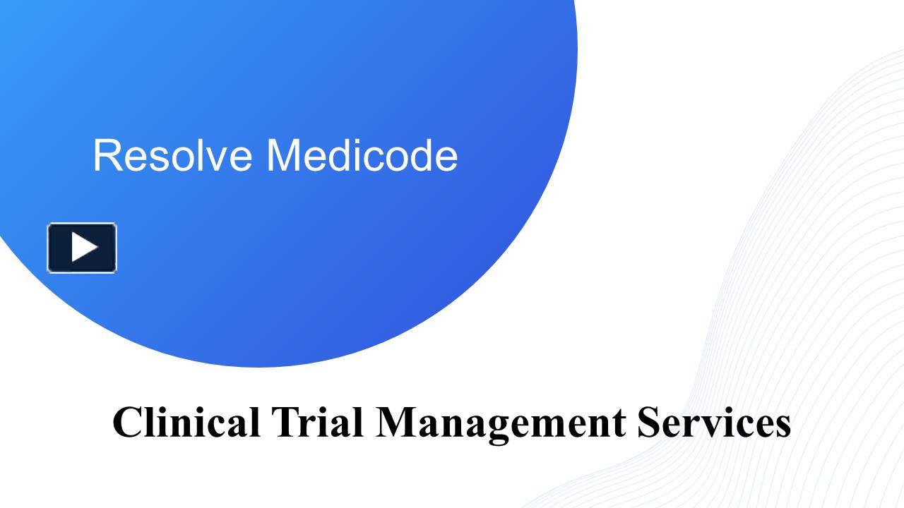 PPT – Clinical Trial Management Services PowerPoint presentation | free ...