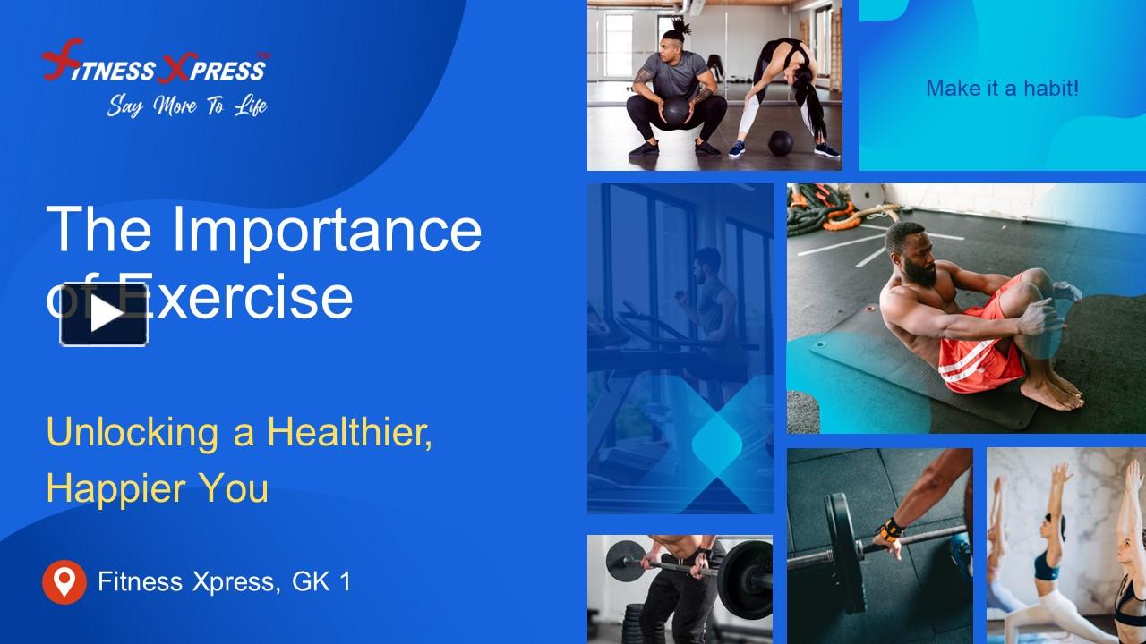 The Importance of Exercise presentation | free to download