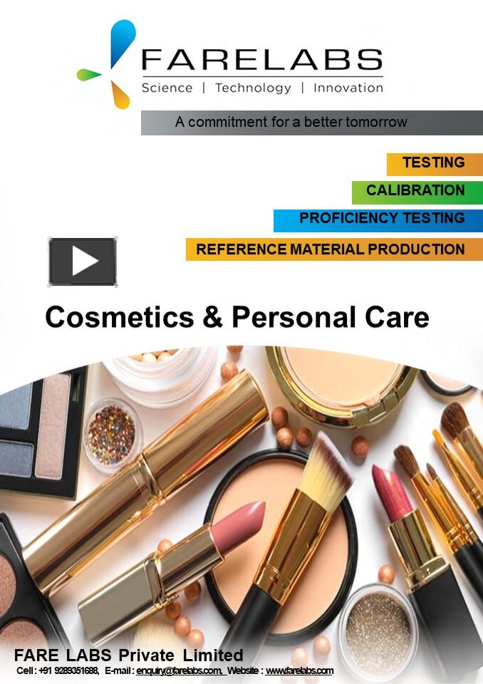 PPT – Personal Care And Cosmetics Testing Laboratory - FARE LABS Pvt ...