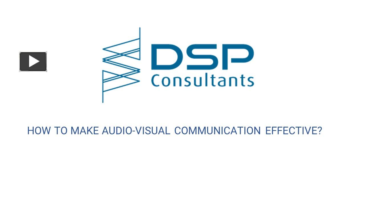 PPT – Effective Audio-visual Communication PowerPoint presentation ...