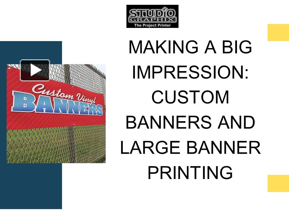 PPT – Custom Banners and Signs | The Project Printer PowerPoint ...
