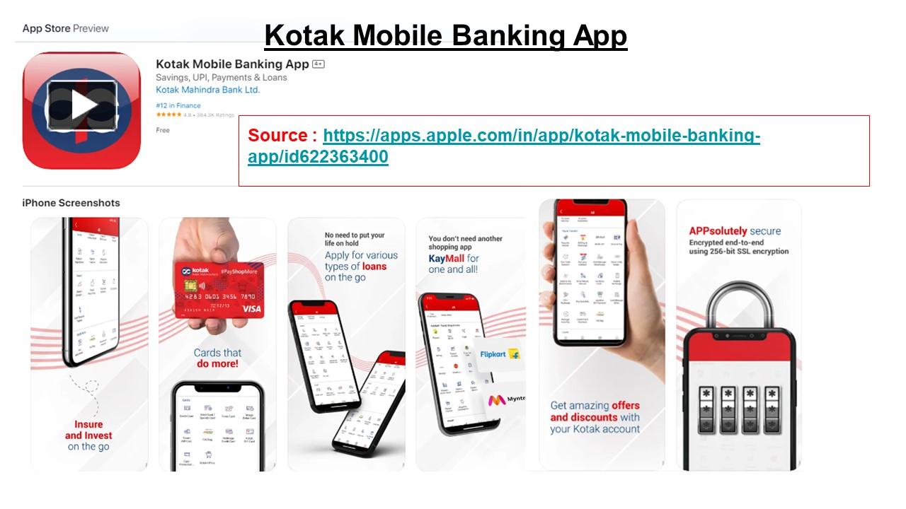 Kotak Mobile Banking App for IOS. presentation | free to download