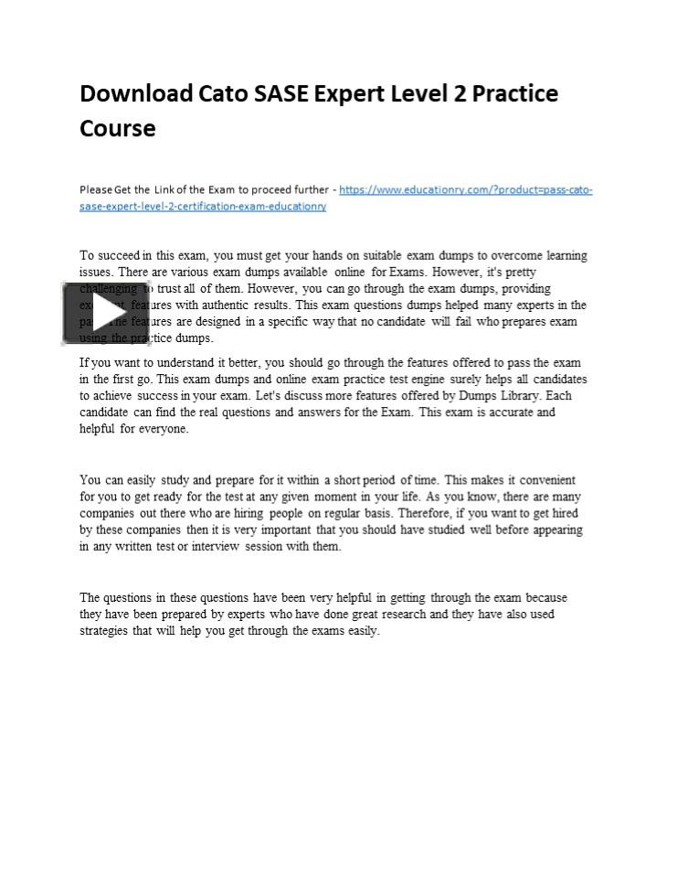 PPT – Download Cato SASE Expert Level 2 Practice Course PowerPoint ...