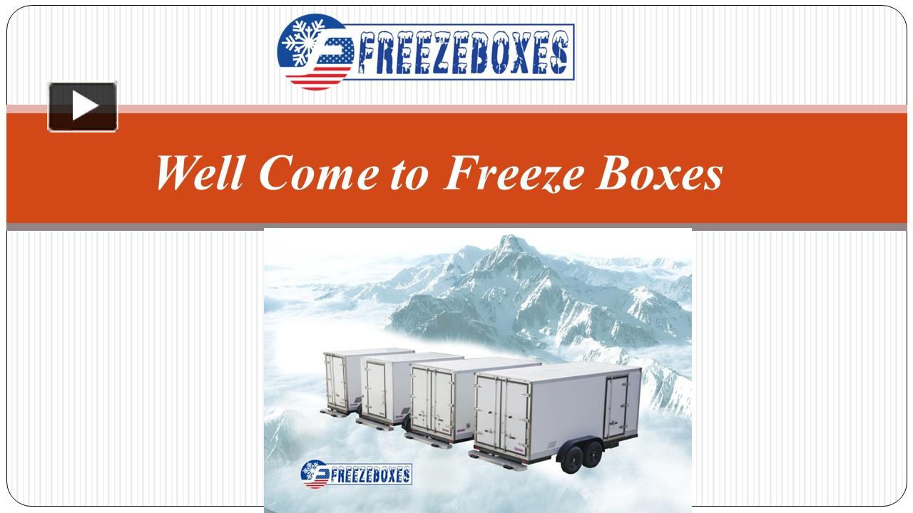 Well Come to Freeze Boxes presentation | free to download