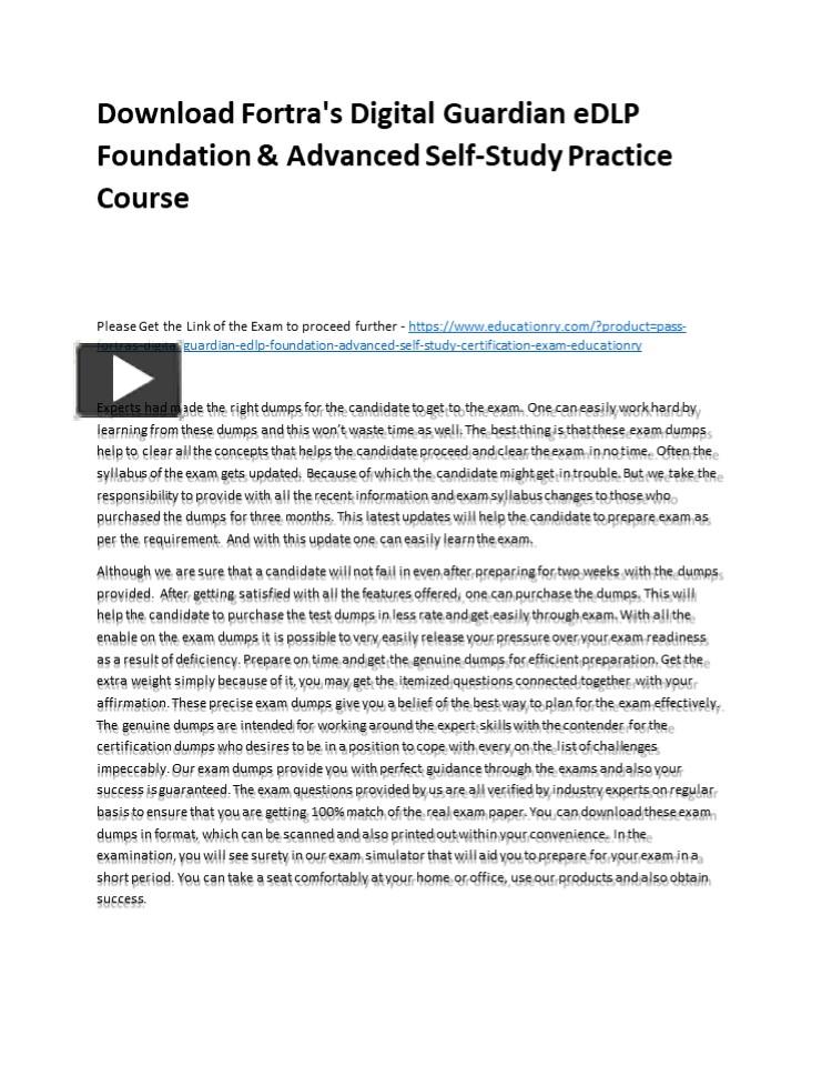 PPT – Download Fortra's Digital Guardian eDLP Foundation & Advanced ...