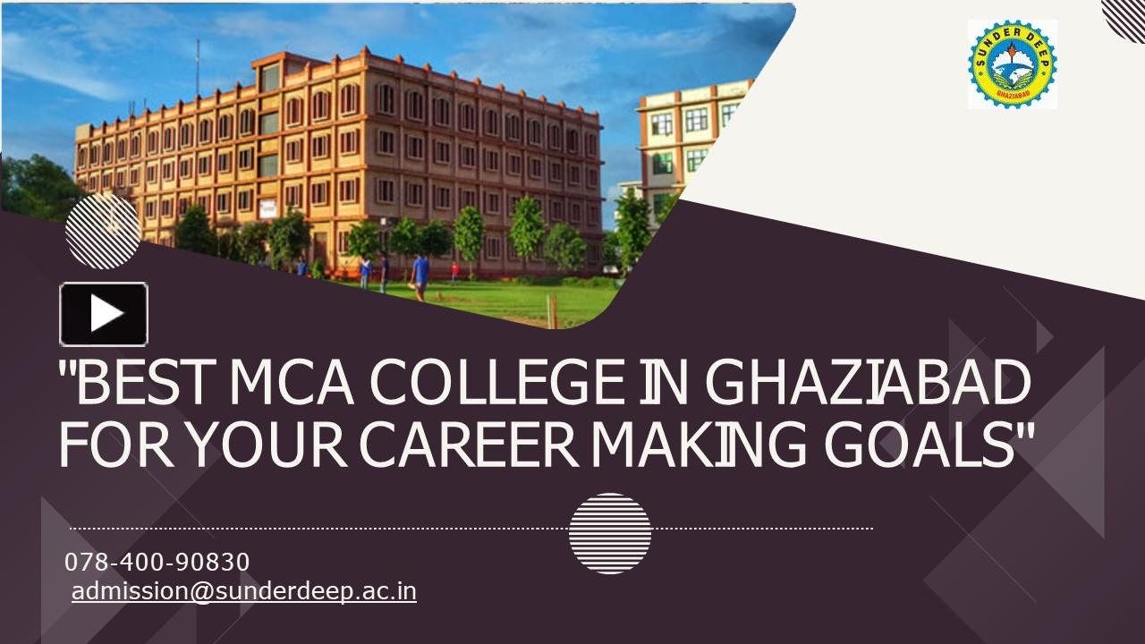 PPT – "Best MCA College in Ghaziabad for Your Career Making Goals ...