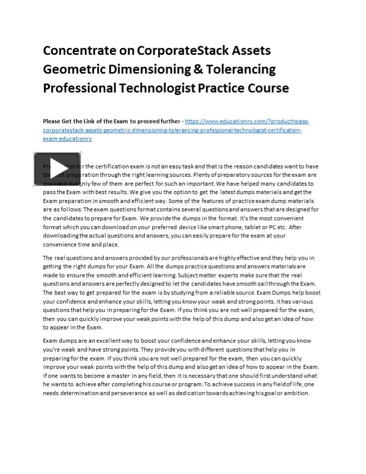 PPT – Concentrate on CorporateStack Assets Geometric Dimensioning ...