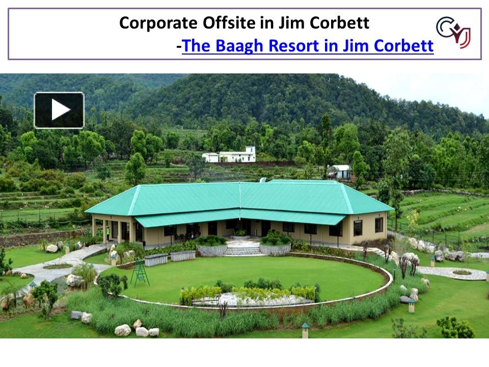 The Baagh Resort in Jim Corbett presentation | free to download