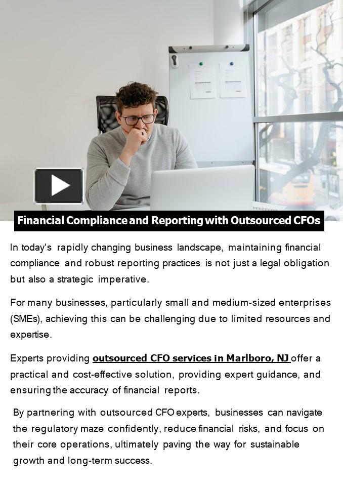 Financial Compliance and Reporting with Outsourced CFOs presentation ...