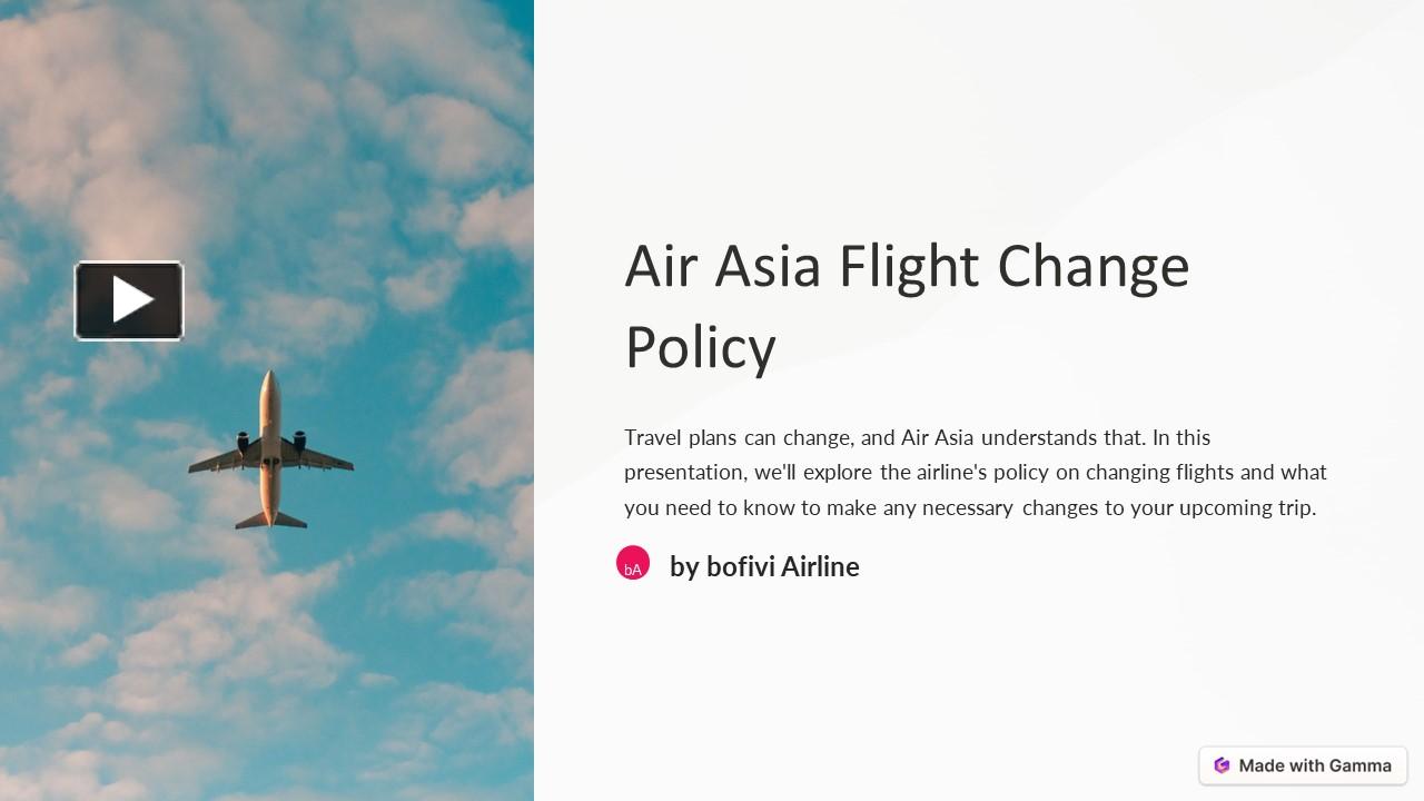 PPT – Air Asia flight change policy PowerPoint presentation | free to ...