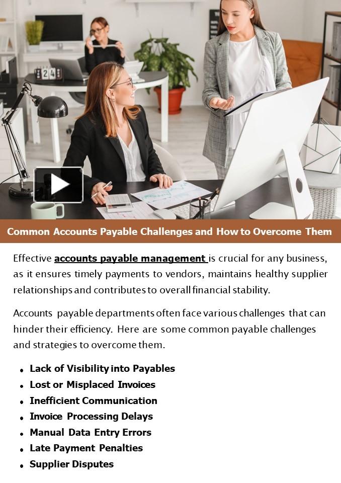 PPT – Common Accounts Payable Challenges and How to Overcome Them ...