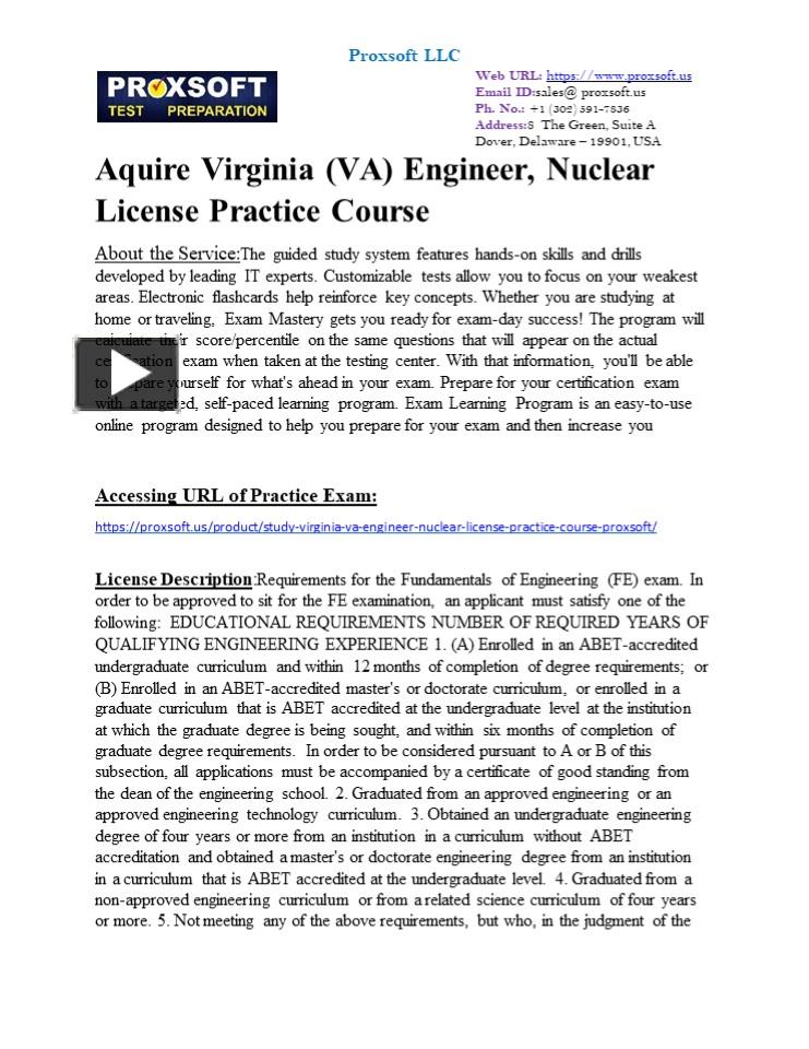 PPT – Aquire Virginia (VA) Engineer, Mining License Practice Course ...