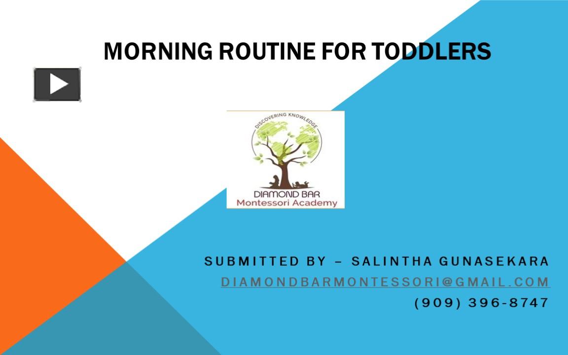 PPT – Morning routine for toddlers PowerPoint presentation | free to ...