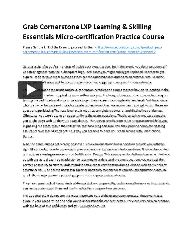 PPT – Grab Cornerstone LXP Learning & Skilling Essentials Micro ...