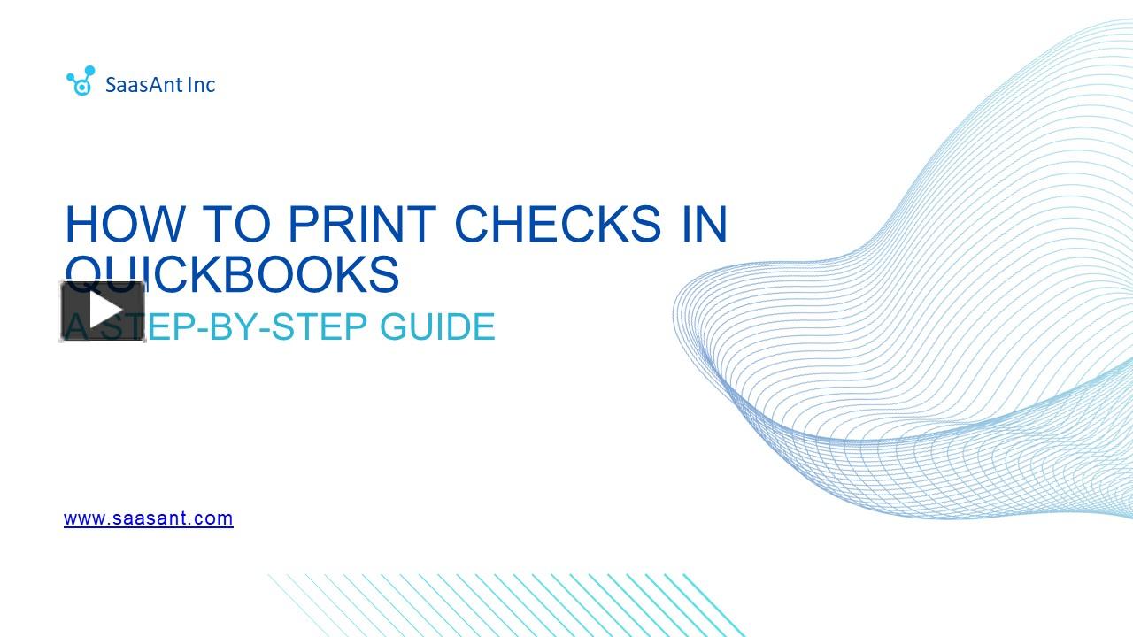 PPT – How to Print Checks in QuickBooks: A Step-by-Step Guide ...