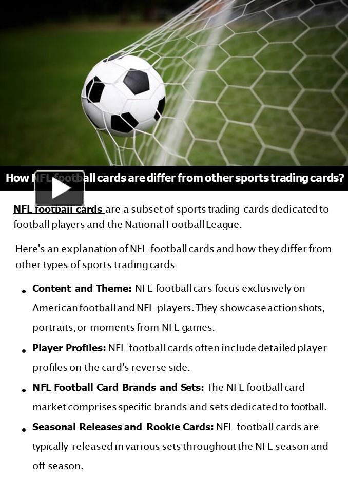 PPT – How NFL football cards are differ from other sports trading cards ...