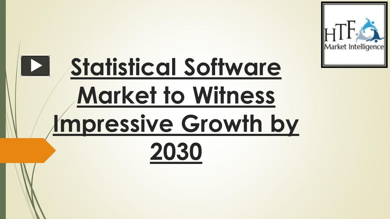 Statistical Software presentation | free to download
