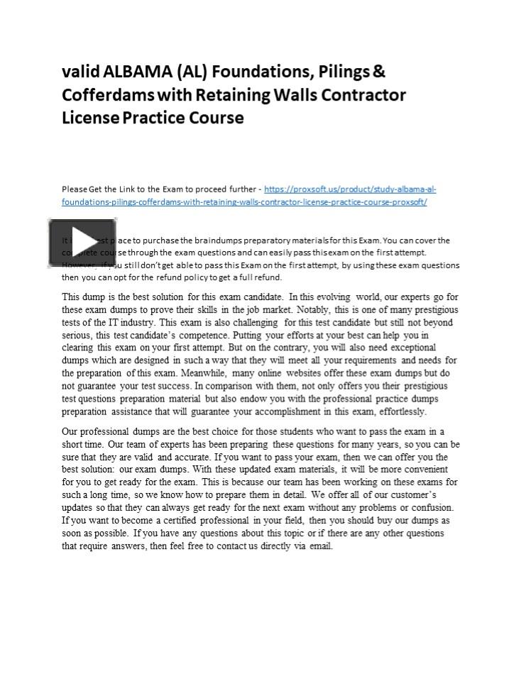 PPT – valid ALBAMA (AL) Foundations, Pilings & Cofferdams with ...