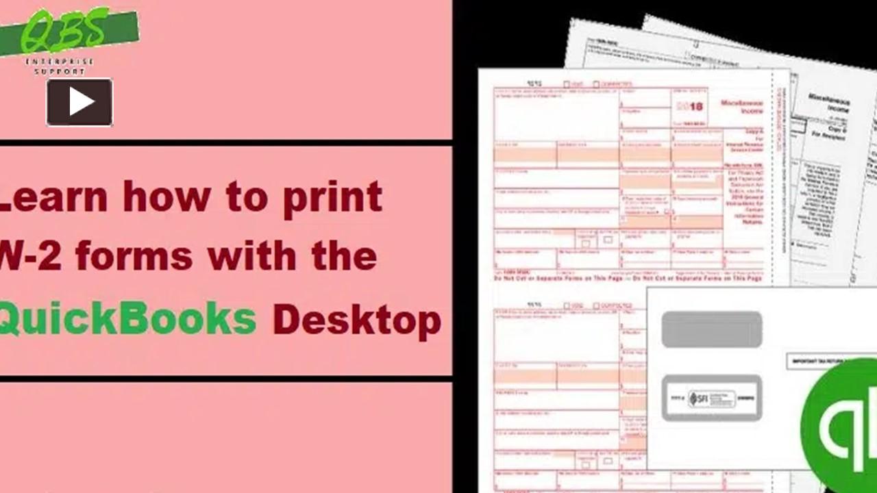 PPT – Walkthrough to Print W-2 forms in QuickBooks Desktop PowerPoint ...
