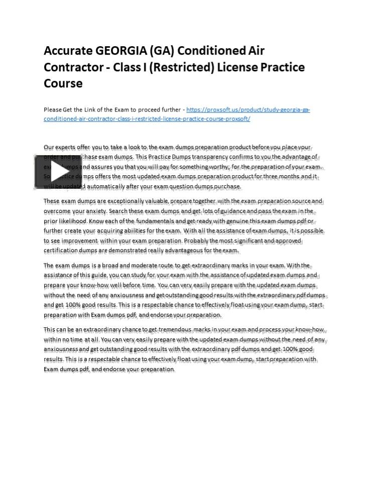 PPT – Accurate GEORGIA (GA) Conditioned Air Contractor - Class I ...