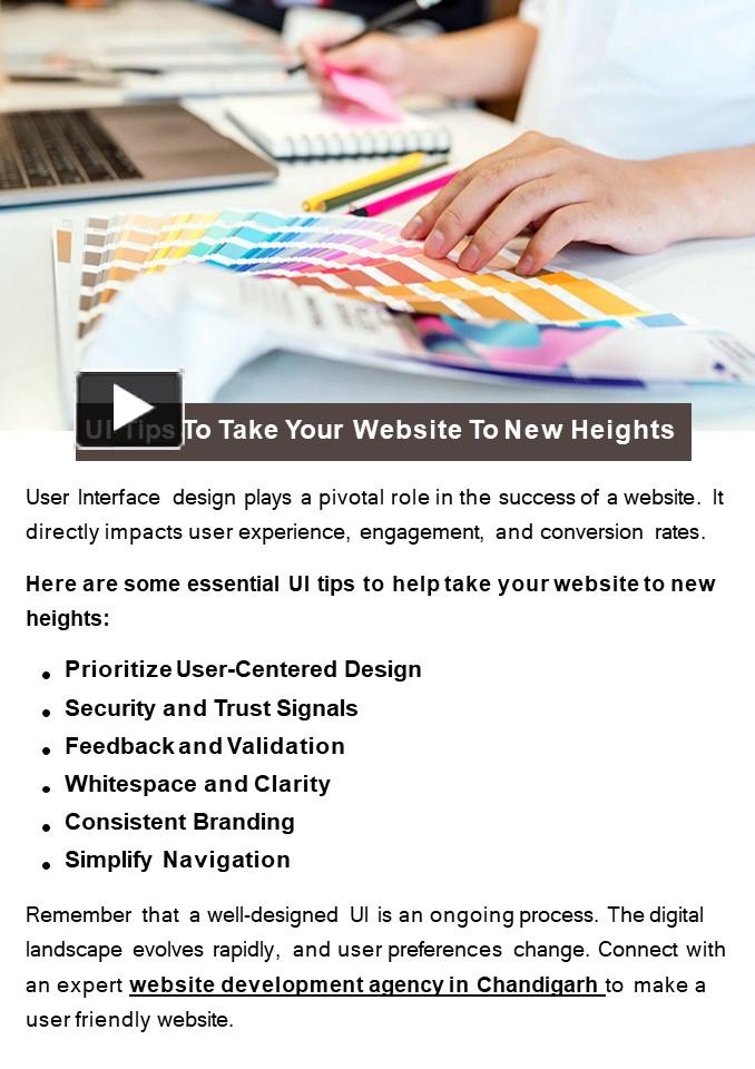 PPT – UI Tips To Take Your Website To New Heights PowerPoint ...