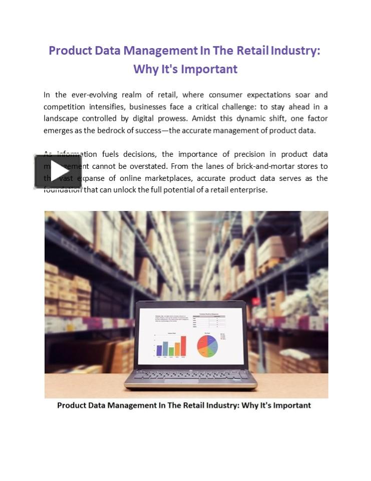 Product Data Management In The Retail Industry: Why It's Important ...