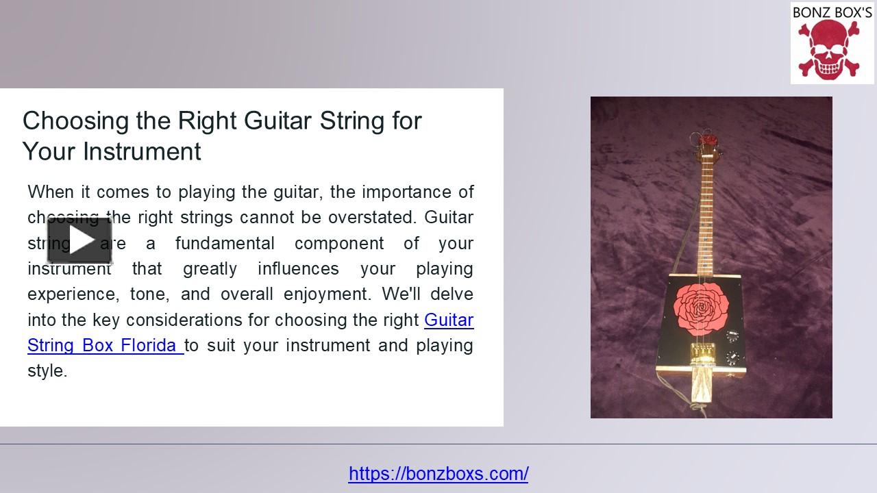 PPT – Discover High-Quality Guitar String Box in Florida – Your Tunes ...