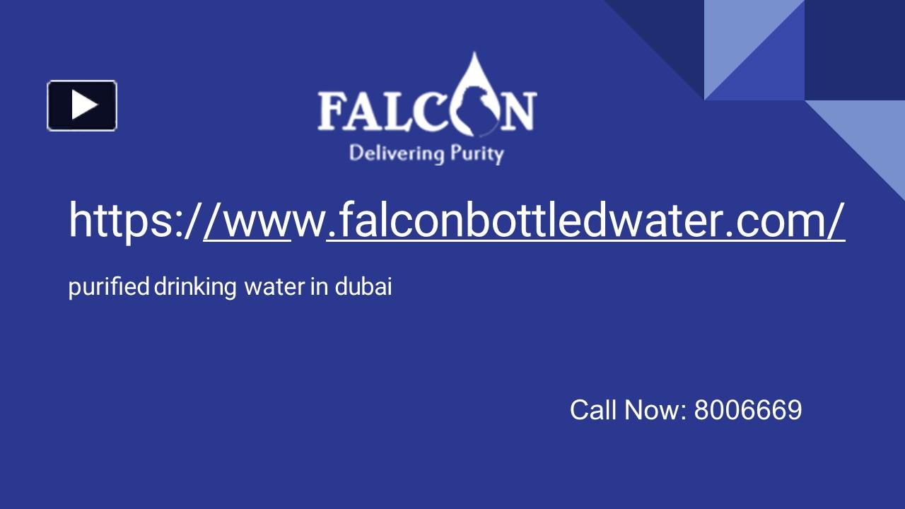 Purified Drinking Water Company In Dubai, UAE presentation | free to ...