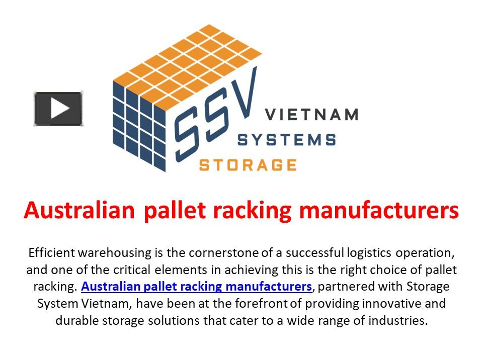 Mastering Warehouse Storage: Australian Pallet Racking Manufacturers ...