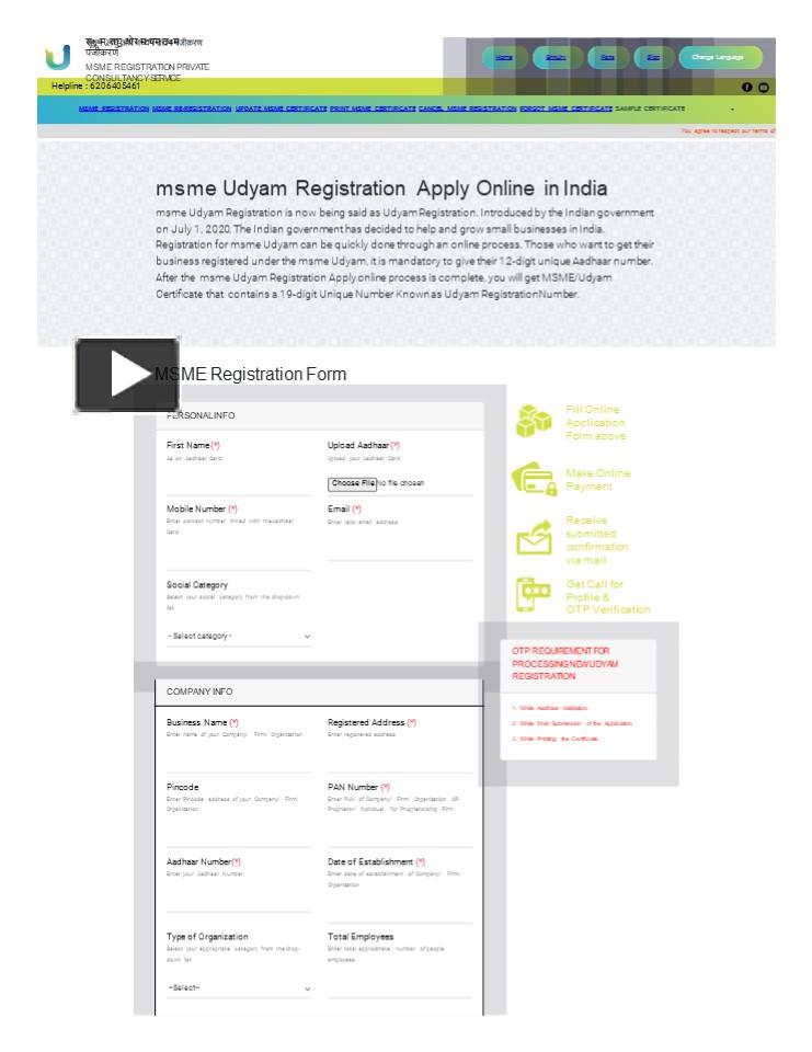 MSME REGISTRATION presentation | free to download