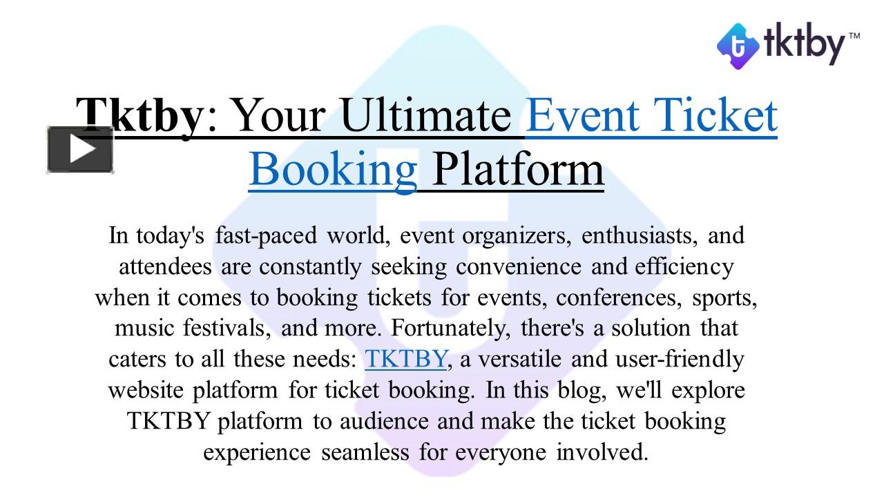 PPT – Best Event Booking System | Buy Event Tickets (1) PowerPoint ...