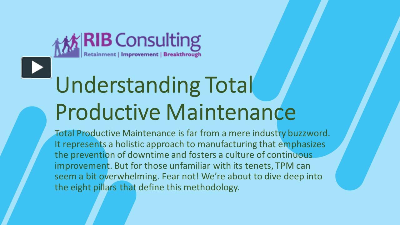 PPT – Understanding Total Productive Maintenance PowerPoint ...