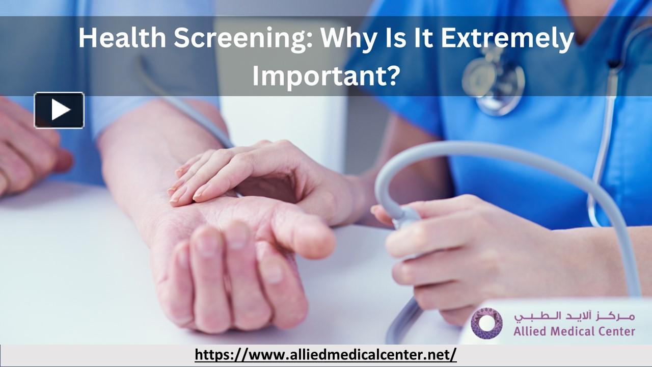 Health Screening: Why Is It Extremely Important? presentation | free to ...